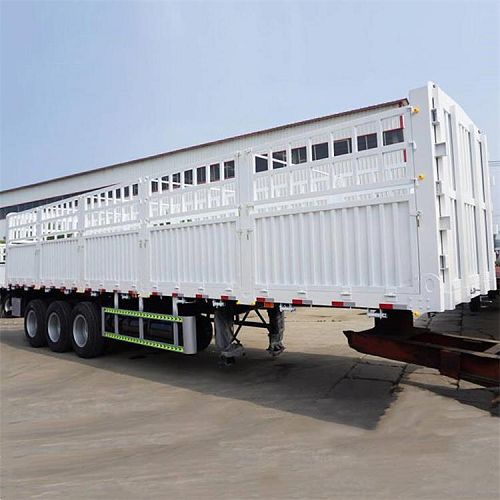 China Stake Semi Trailer 60 Ton for Sale in Zambia - TITAN Vehicle