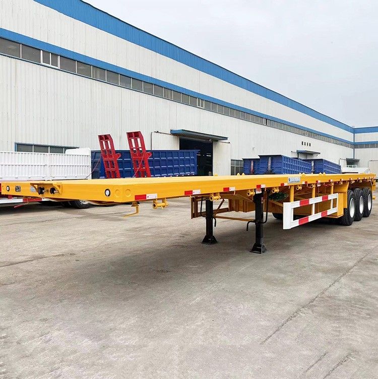 12M Tri Axle Flatbed Tractor Trailer for Sale in Sierra Leone