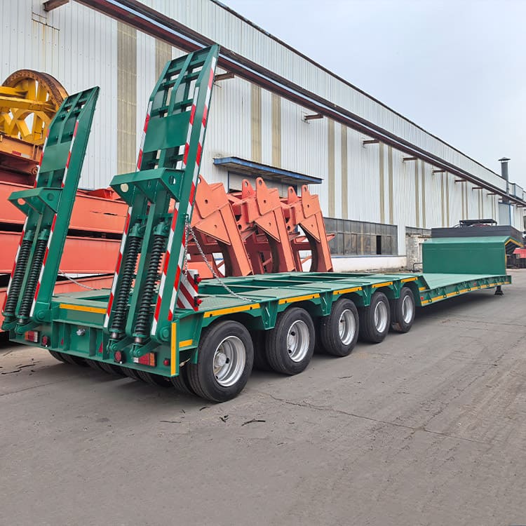 Multi Axle Hydraulic Low Bed Trailer for Sale in Kazakhstan